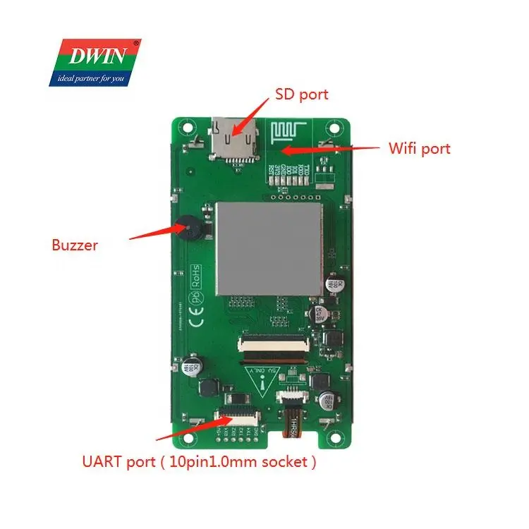 Buy DWIN 4.3 Inch HMI - TL5 UART LCD Module DMG80480C043-02WTC
